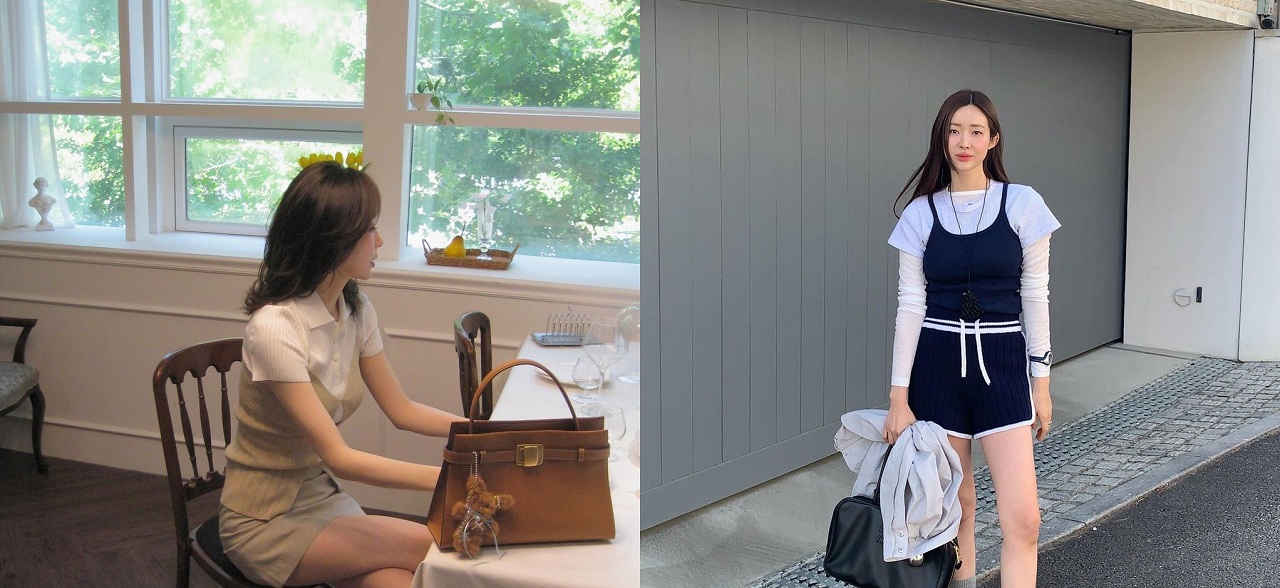 Gái Hàn gợi ý cách mix áo thun và áo hai dây để nâng tầm phong cách ...