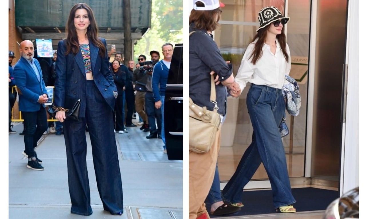 5 cách chị em tuổi 40+ mặc quần jeans đẹp từ thu sang đông như Anne ...