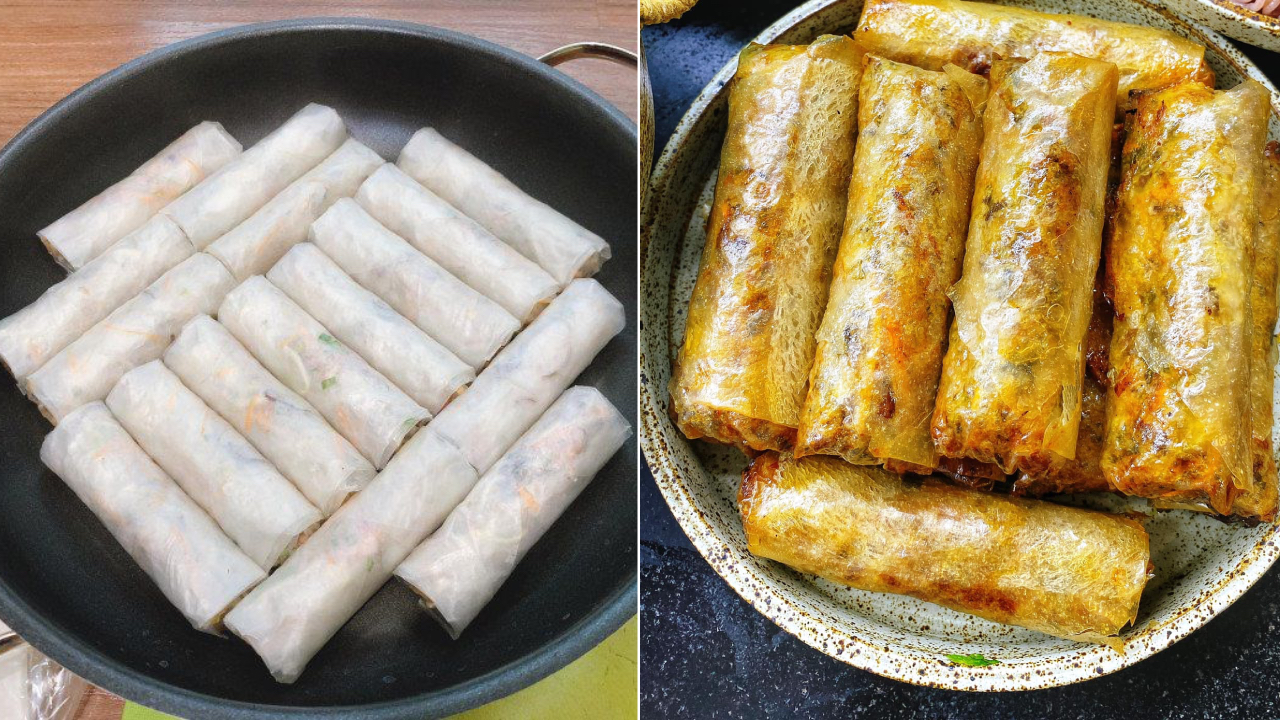 Mẹo làm nem rán vàng giòn, trữ đông rán lại vẫn giòn ngon như mới gói