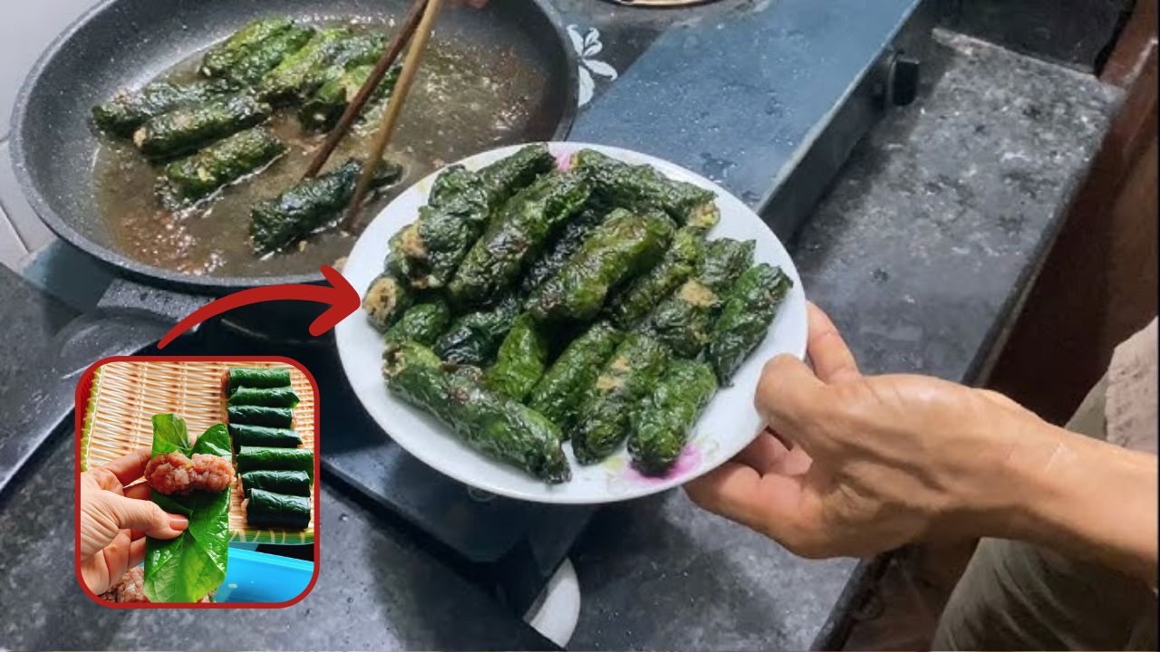 Rán chả lá lốt quen tay thả vào chảo: Lá thâm đen, dễ rách, muốn ngon phải làm cách này