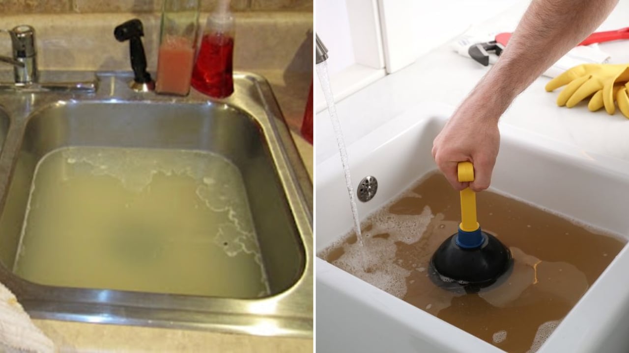 Đổ thứ này vào bồn rửa bát, mỡ đóng trong đường ống tan sạch, vừa thông ...
