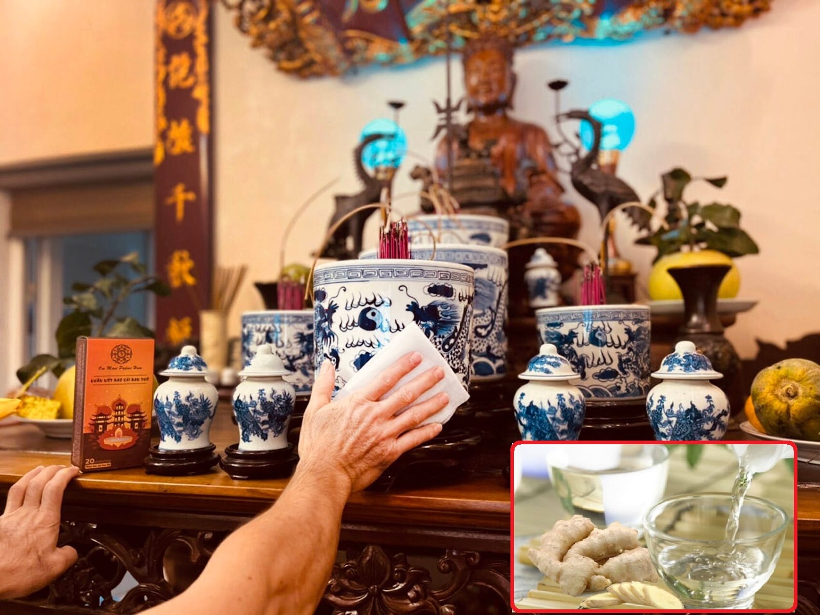 Pha nước lau bàn thờ cho thêm 1 thứ: Phước Lộc Tụ Về, may mắn cả năm