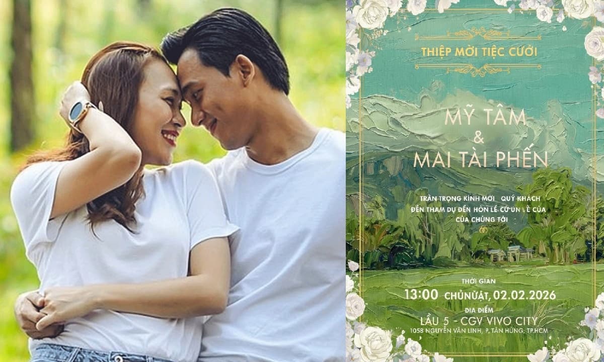 Mỹ Tâm lên tiếng về ảnh thiệp cưới với Mai Tài Phến