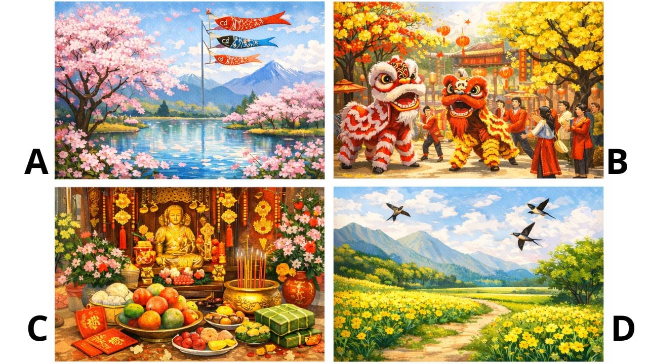 Quiz: Chọn 1 hình ảnh mùa xuân để xem dịp lễ hội xuân này bạn cầu may ...