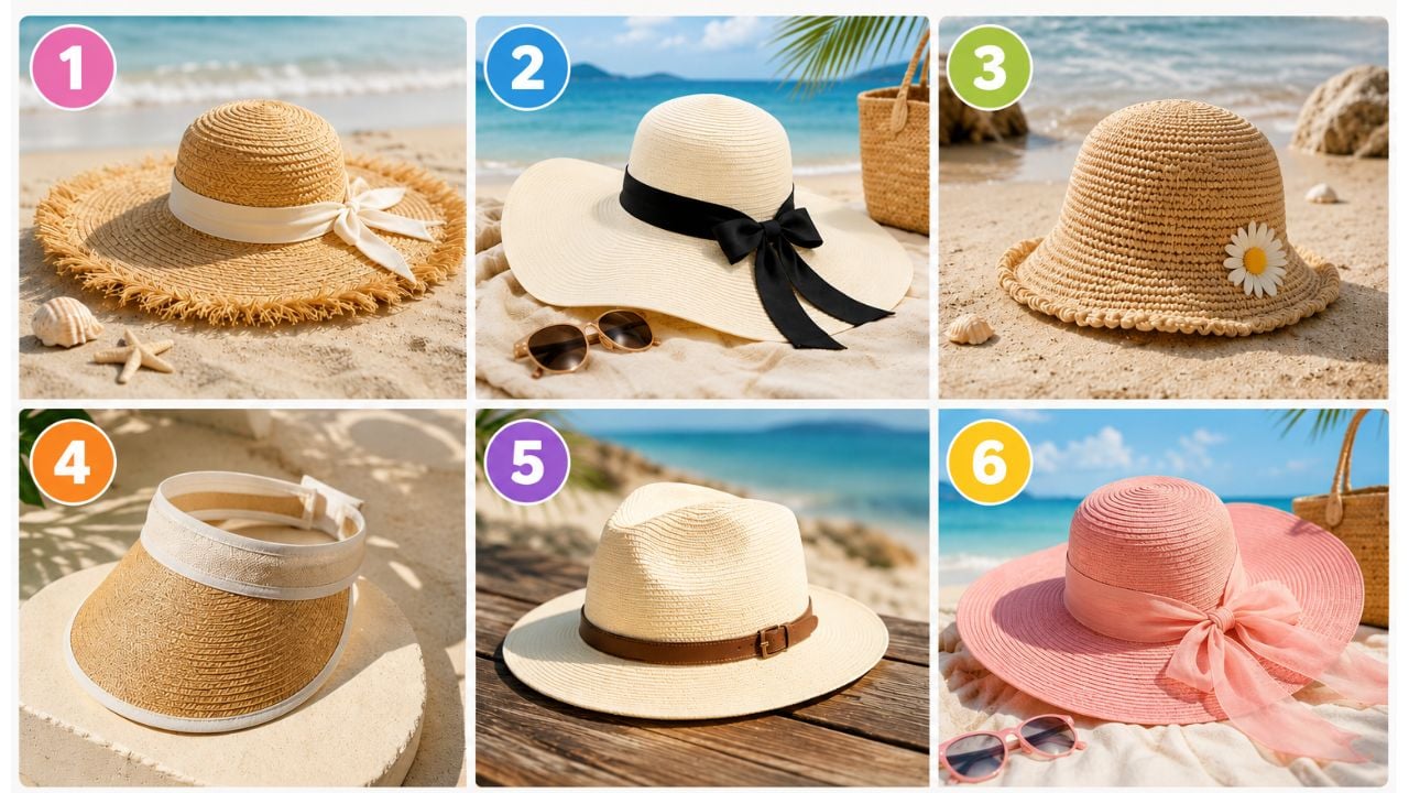Quiz: Chọn 1 chiếc mũ đi biển bạn thích nhất để khám phá phong cách phù ...